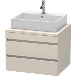 Duravit DuraStyle Waschtisch-Unterschrank DS531609191 70 x 54,8 cm, taupe, f&uuml;r Konsole, 2 Schubk&auml;sten
