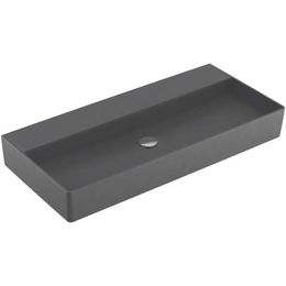 Villeroy & Boch Villeroy & Boch Memento 2.0 Waschtisch 4A221FI4 100 x 47 cm, Graphite C-plus, ohne Hahnloch, ohne &Uuml;berlauf