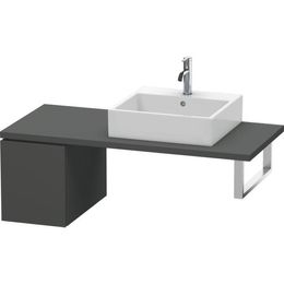 Duravit L-Cube Unterschrank LC583004949 32 x 54,7 cm, graphit matt, f&uuml;r Konsole, 1 Auszug