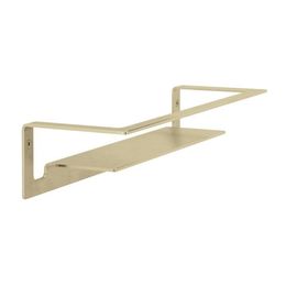 Herzbach Living Wandablage 21.820000.1.41 f&uuml;r Duschutensilien, Wandmontage, 300mm, brass steel