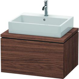 Duravit L-Cube Waschtisch-Unterschrank LC581102121 72 x 54,7 cm, nussbaum dunkel, f&uuml;r Konsole, 1Auszug