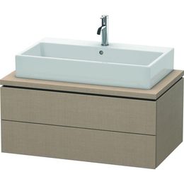Duravit L-Cube Waschtisch-Unterschrank LC581807575 92 x 54,7 cm, leinen, f&uuml;r Konsole, 2 Schubk&auml;sten