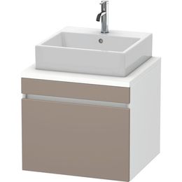 Duravit DuraStyle Waschtisch-Unterschrank DS531004318 60 x 54,8 cm, basalt matt/wei&szlig; matt, f&uuml;r Konsole, 1 Auszug