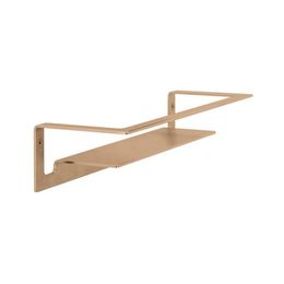 Herzbach Living Wandablage 21.820000.1.39 für Duschutensilien, Wandmontage, 300mm, copper steel