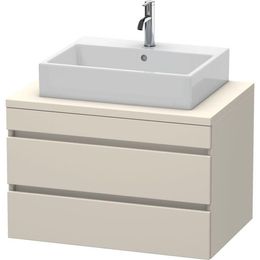 Duravit DuraStyle Waschtisch-Unterschrank DS531709191 80 x 54,8 cm, taupe, f&uuml;r Konsole, 2 Schubk&auml;sten