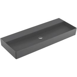 Villeroy & Boch Villeroy & Boch Memento 2.0 Waschtisch 4A22CFI4 120 x 47 cm, Graphite C-plus, ohne Hahnloch, ohne &Uuml;berlauf