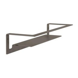 Herzbach Living Wandablage 21.820000.1.40 f&uuml;r Duschutensilien, Wandmontage, 300mm, black steel