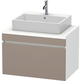 Duravit DuraStyle Waschtisch-Unterschrank DS531204318 80 x 54,8 cm, basalt matt/wei&szlig; matt, f&uuml;r Konsole, 1 Auszug