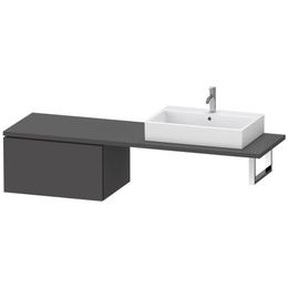 Duravit L-Cube Unterschrank LC585404949 72 x 54,7 cm, graphit matt, f&uuml;r Konsole, 1 Auszug