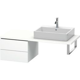 Duravit L-Cube Unterschrank LC583701818 52 x 54,7 cm, wei&szlig; matt, f&uuml;r Konsole, 2 Schubk&auml;sten