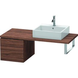 Duravit L-Cube Unterschrank LC583602121 42 x 54,7 cm, nussbaum dunkel, f&uuml;r Konsole, 2 Schubk&auml;sten