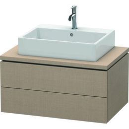 Duravit L-Cube Waschtisch-Unterschrank LC581707575 82 x 54,7 cm, leinen, f&uuml;r Konsole, 2 Schubk&auml;sten