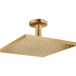 Hansgrohe Raindance E Duschkopf 26251140 mit Deckenanschluss, 1jet, 9 l/min, brushed bronze