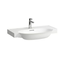 Laufen The new classic Waschtisch H8138557571041 80x48cm, unterbauf&auml;hig, mit &Uuml;berlauf, mit 1 Hahnloch, wei&szlig; matt