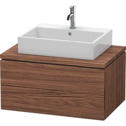 Duravit L-Cube Waschtisch-Unterschrank LC581702121 82 x 54,7 cm, nussbaum dunkel, f&uuml;r Konsole, 2 Schubk&auml;sten