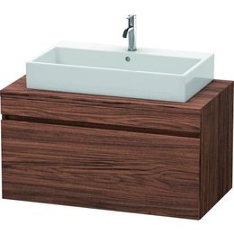 Duravit DuraStyle Waschtisch-Unterschrank DS531402121 100 x 54,8 cm, nussbaum dunkel, f&uuml;r Konsole, 1 Auszug