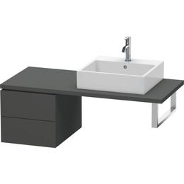 Duravit L-Cube Unterschrank LC583604949 42 x 54,7 cm, graphit matt, f&uuml;r Konsole, 2 Schubk&auml;sten
