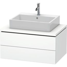 Duravit L-Cube Waschtisch-Unterschrank LC581701818 82 x 54,7 cm, wei&szlig; matt, f&uuml;r Konsole, 2 Schubk&auml;sten