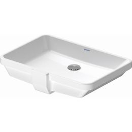 Duravit Design Classics Einbauwaschtisch Universal 0316530000 Einbau von unten, ohne Hahnloch, 525 mm, Wei&szlig; Hochglanz