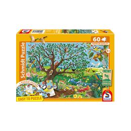 Schmidt Spiele 60tlg. Puzzle "Tiere im Garten" - ab 5 Jahren - 36% | Gesellschaftsspiele