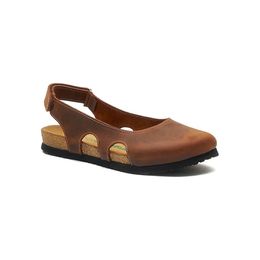 Comfortfusse Leder-Ballerinas in Hellbraun - 64% | Gr&ouml;&szlig;e 42 | Damen-ballerinas