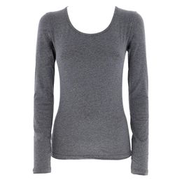 COTONELLA Longsleeve in Grau - 39% | Gr&ouml;&szlig;e M | Damen-tops