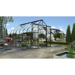 Vitavia Gewächshaus 'Diana 9900' 254,4 x 378,8 cm mit 3 mm Sicherheitsglas schwarz