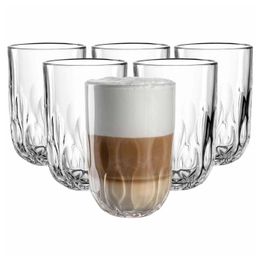 Leonardo Latte Macchiato Gl&auml;ser (3) Gocce 390 ml 6er Set