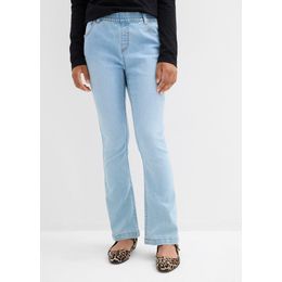 bonprix Schlupfjeans Mid Waist (2er Pack), blau, Gr.164, Bequeme Schlupfjeans f&uuml;r M&auml;dchen im praktischen 2er Pack, 82% Baumwolle