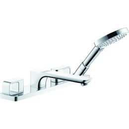 Hansgrohe Fertigmontageset Axor Urquiola 11445000 4-Loch-Fliesenrandarmatur, chrom