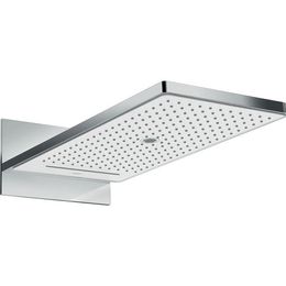 Hansgrohe Rainmaker Select 580 Kopfbrause 24011400 weiss chrom, 3jet, EcoSmart 9 l/min, Wandmontage
