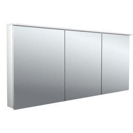Emco flat 2 Design Aufputz-Lichtspiegelschrank 979706407 1600x711mm, LED, mit Lichtsegel, 3-t&uuml;rig, Aluminium