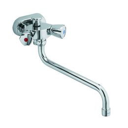 Kludi Spezial Wannenarmatur 254110515 chrom, Kunststoff Terraluxgriff