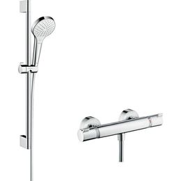 Hansgrohe Croma Select S Combi Brausenset 27013400 weiss-chrom, 65 cm Shower Set