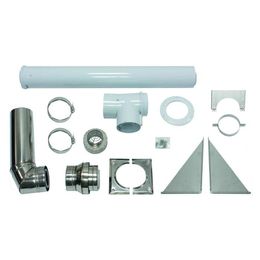 Vaillant Basis-Anschluss-Set 0020042907 &Oslash; 80/125 mm, konzentrisch, Edelstahl/PP
