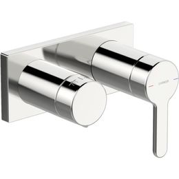 Hansa Hansadesigno Fertigmontageset 44519583 UP-Einhebelmischer, mit 2-Wege-Umstellung, chrom