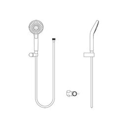 Ideal Standard Idealrain Evo Wannenbrauseset B2404AA, chrom, rund