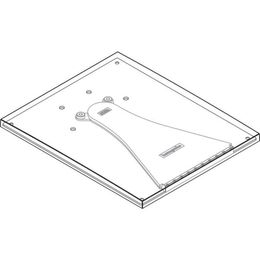 Hansgrohe Auslaufplatte Axor Massaud 3-Loch 98700000 Waschtischarmatur Wand chrom