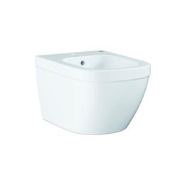 Grohe Euro Keramik Wandbidet 39208000 alpinwei&szlig;, 1 Hahnloch mit &Uuml;berlauf