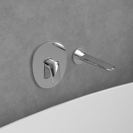 Villeroy & Boch Villeroy und Boch Antao Badewannenauslauf TVT11100300061 f&uuml;r Wandmontage, chrom