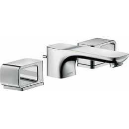 Hansgrohe Waschtisch Armatur AxorUrquiola 11041000 chrom, mit Ablaufgarnitur, mit Rosetten 3-Loch