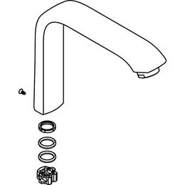 Hansgrohe HG Auslauf Waschtischmischer 230 chrom 95974000