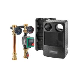 Oventrop Regumat Kessel-Anbindesystem 1357027 mit Pumpe Alpha 2.1 25-60, DN 25, kurze Bauform