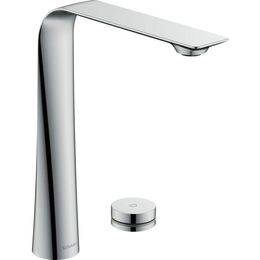 Duravit D.1 Elektronik-Waschtisch-2-Loch-Armatur D11110008010 ohne Zugstangen-Ablaufgarnitur, mit Einbaunetzteil, Ausladung 180mm, chrom