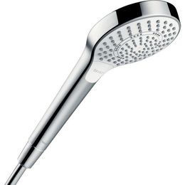 Hansgrohe Croma Select S Multi Handbrause 26801400 wei&szlig; chrom, EcoSmart 9 l, DN15, Brausekopf &Oslash;110mm
