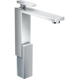 Hansgrohe Axor Edge Waschtischarmatur 46031000 chrom, Diamantschliff, mit Push-Open Ablaufgarnitur, Ausladung 180mm