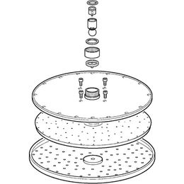 Hansa Brausekopf Viva d:300 mm komplett 59913746 chr