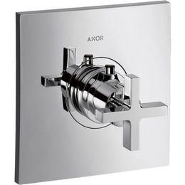 Hansgrohe Axor Citterio Fertigmontageset 39716000 Unterputz-Thermostat, mit Kreuzgriff, chrom