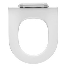 Pressalit Projecta D Solid Pro WC-Sitz 1005011-DG4925 wei&szlig; polygiene, ohne Deckel, Standard, wei&szlig; polygiene, Kombi-Scharnier DG4, Edelstahl