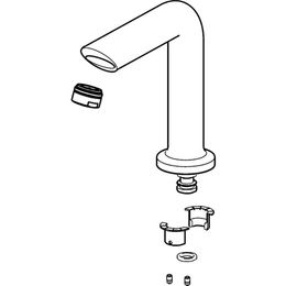 Hansa Auslauf Waschtisch Vantis komplett 59914198 Ausld. 139 mm